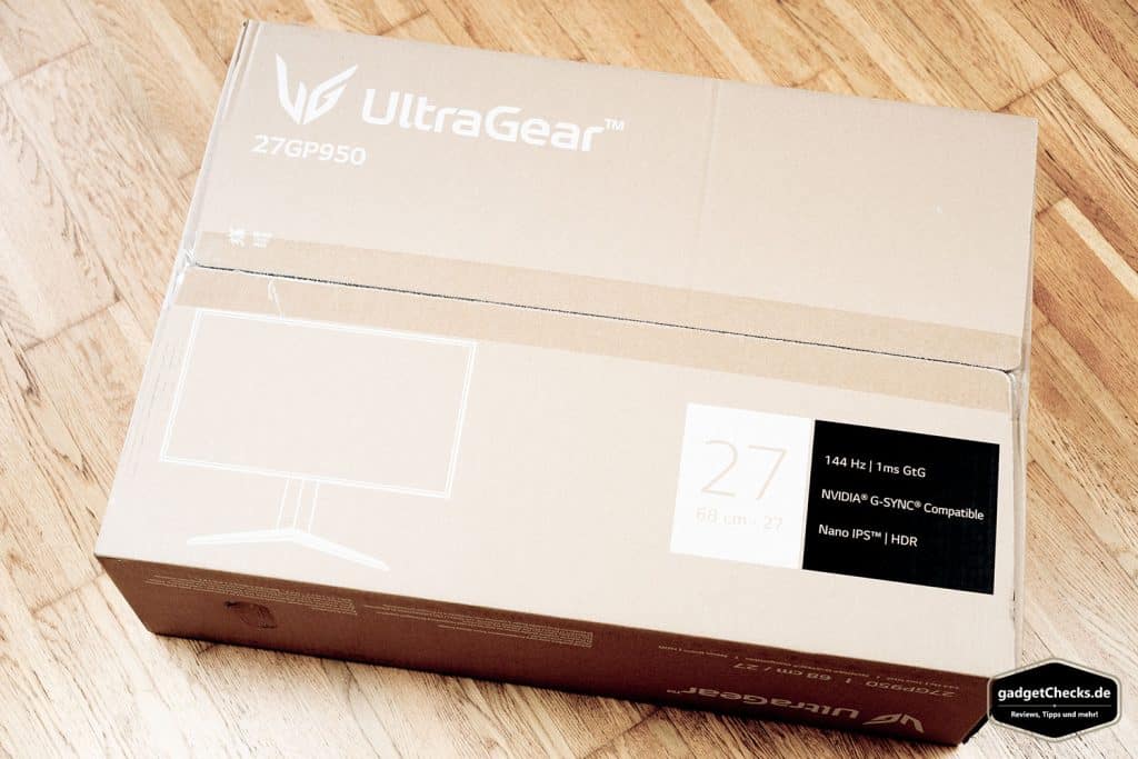 Unboxing: LG 27GP950-B - 27 Zoll UltraGear Gaming-Monitor - 4K, Nano ...